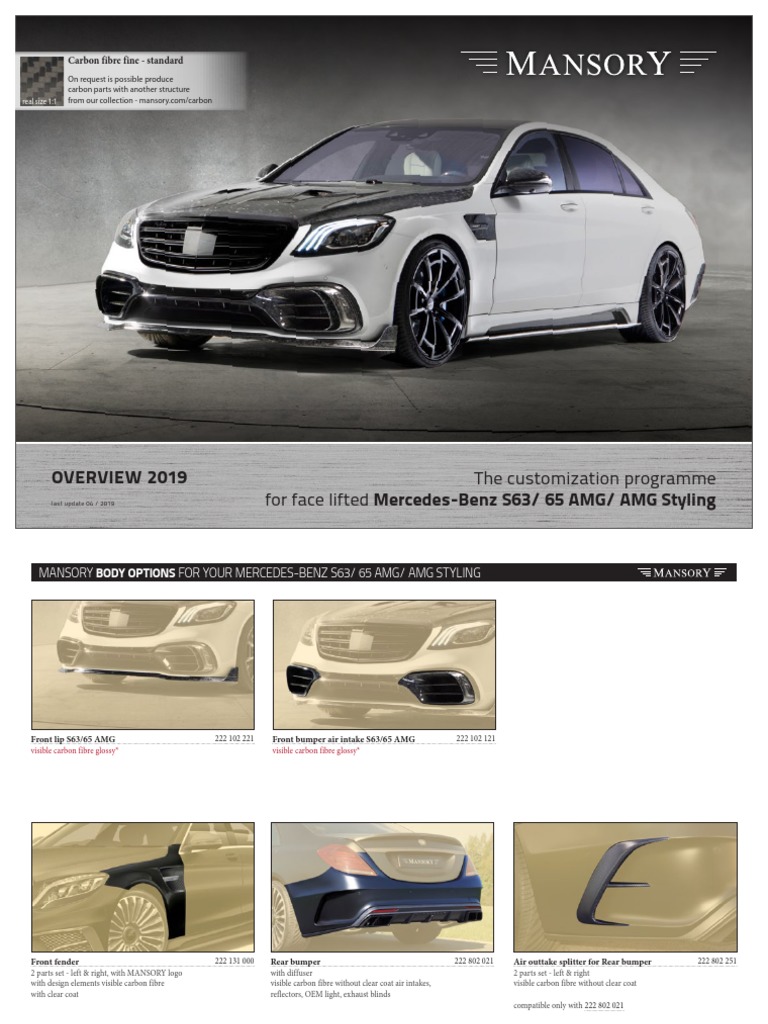 MB S-Class Overview 2018 | Download Free PDF | Mercedes Benz | Product ...