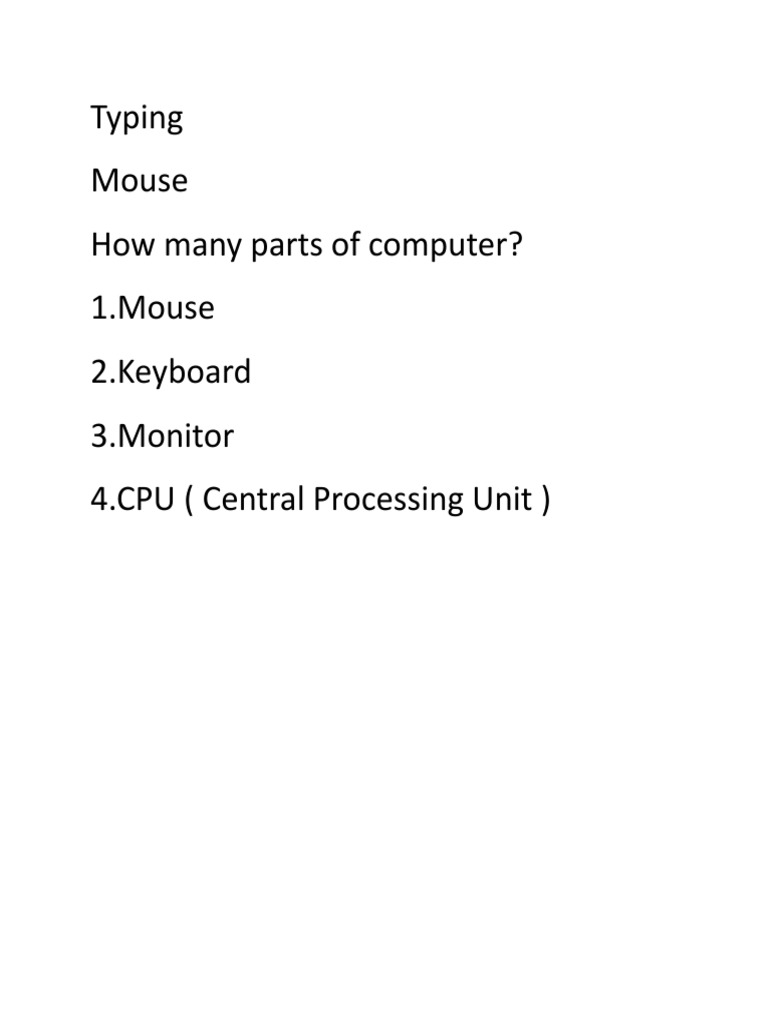 Day 1 Typing Class Grade 4 | PDF
