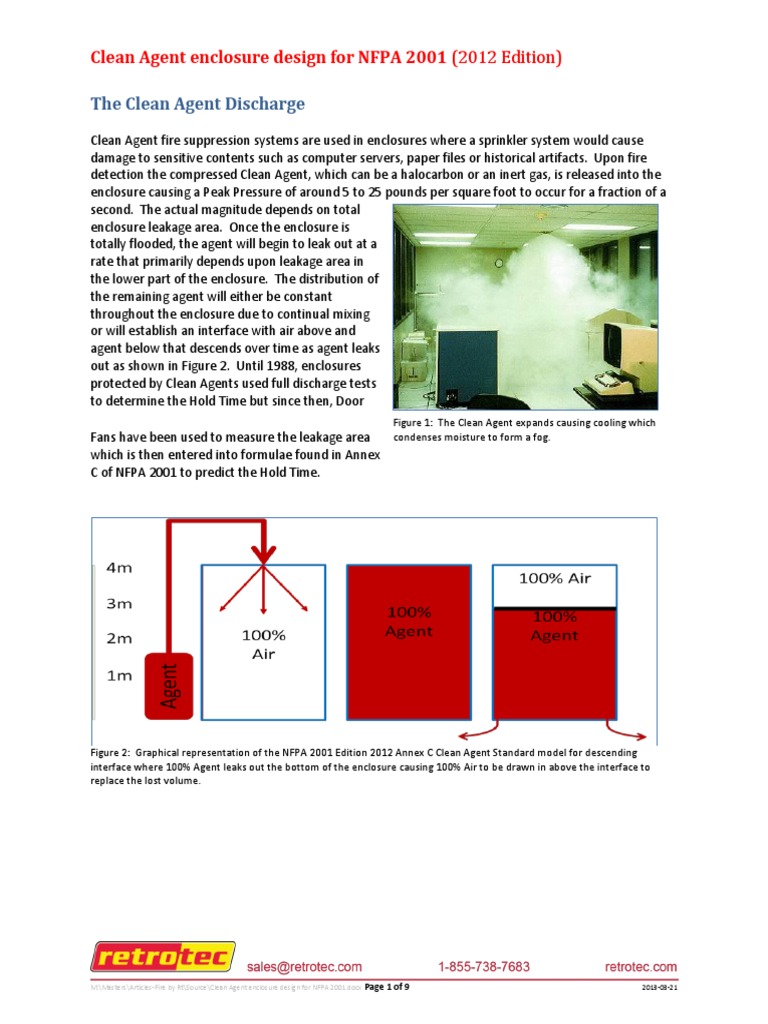 Clean Agent Enclosure Design For NFPA 20 | PDF | Pressure