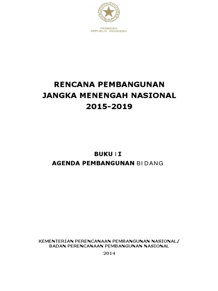 BUKU II RPJMN 2015-2019 - KOP - Pres | PDF