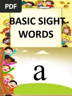 Grade 1 Basic Sight Words List | PDF