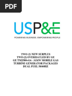 GE - TM 2500 7 TM2500+ Overview | PDF | Gas Turbine | Transformer