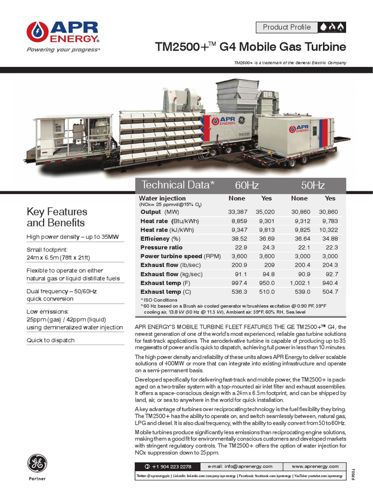 TM2500TM Mobile Gas Turbine G4 | PDF