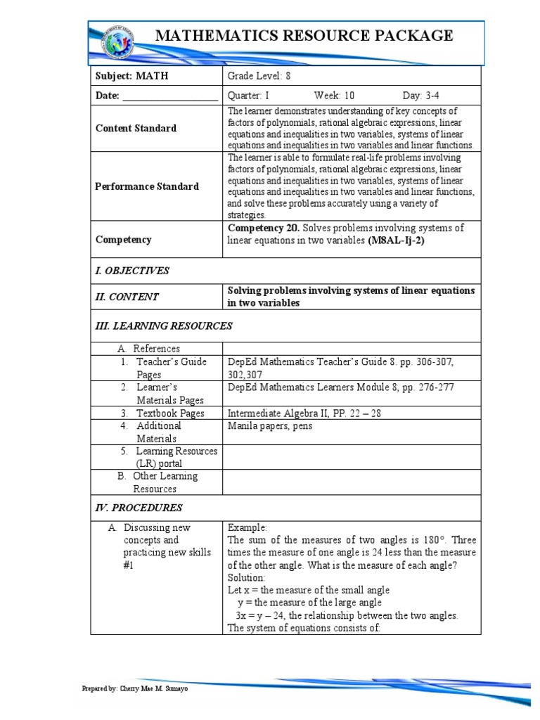 Q1 Week | PDF | Equations | Variable (Mathematics)