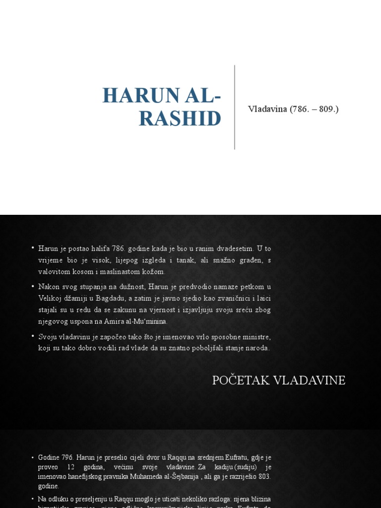 Harun Al Rashid | PDF