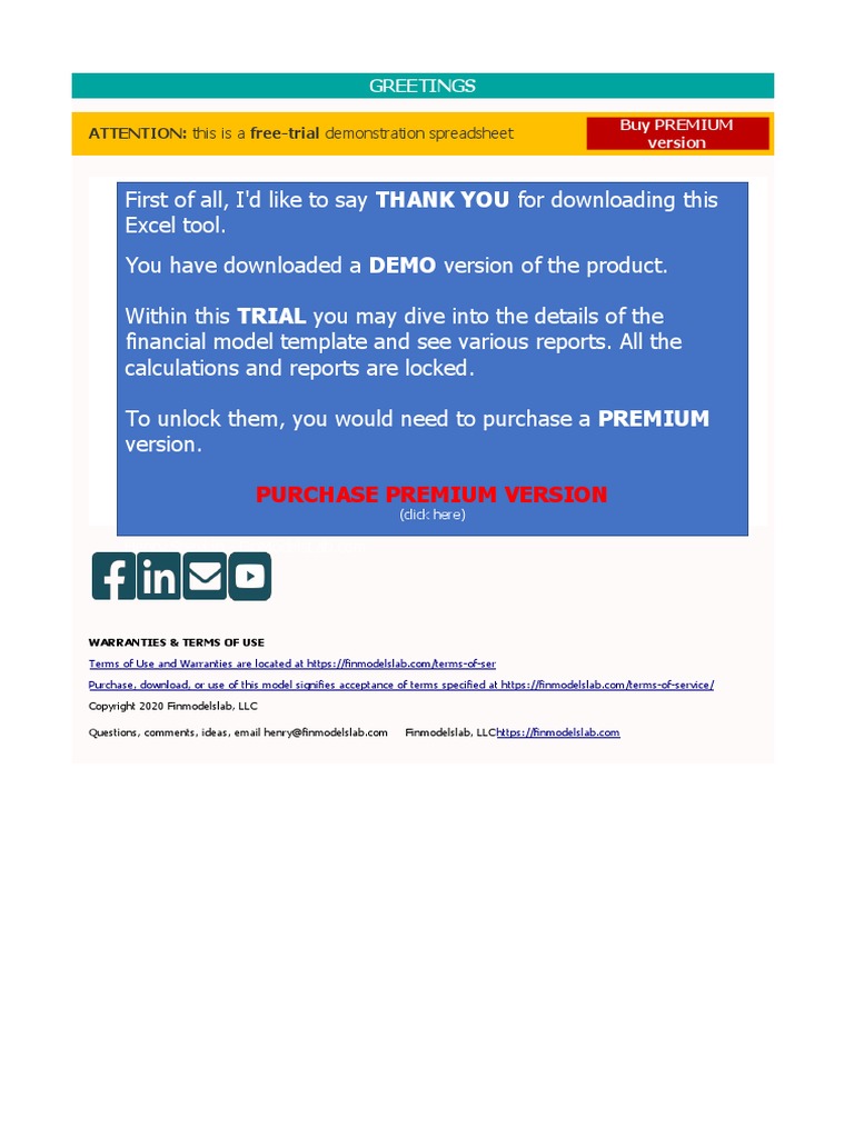 TRIAL Poultry Farm Financial Model Excel Template v2.0 | PDF | Expense ...
