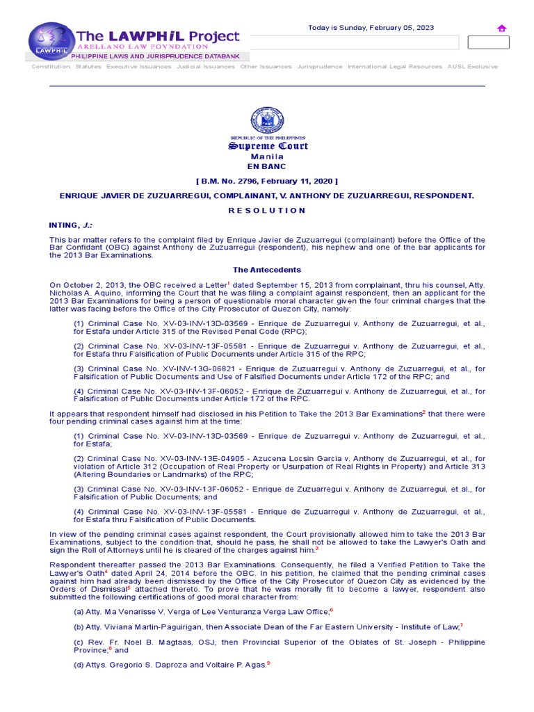 De Zuzuarregui Vs de Zuzuarregui | PDF | Lawyer | Complaint