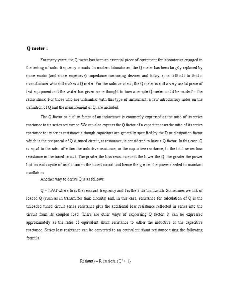 Emi Unit 4 | PDF | Capacitor | Electrical Resistance And Conductance