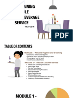 Training Module For F&B Service | PDF | Restaurants | Tableware