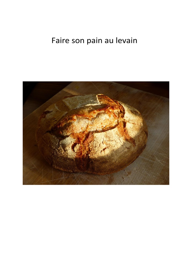 Recette de Pain au Levain Naturel | PDF | Pain au levain | Pains
