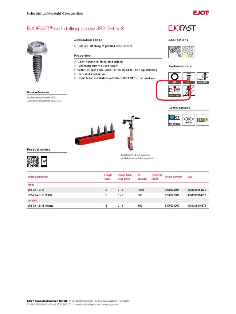 Ejot Vijak - Se | PDF | Screw | Crafts