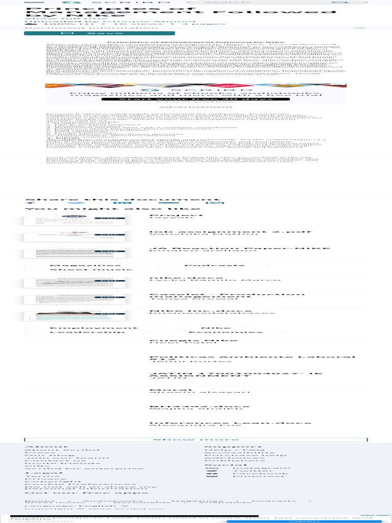 Principles of Management Followed by Nike PDF | PDF | Intellectual ...