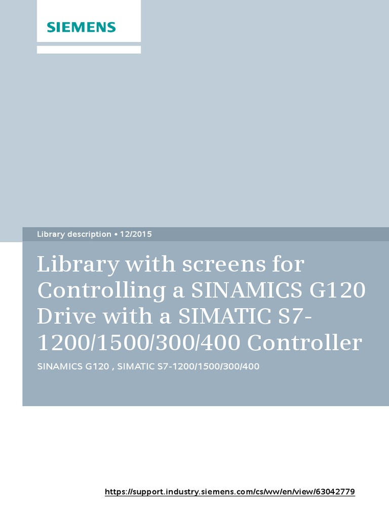 Bibliothek Screens G120 en | PDF | Parameter (Computer Programming) | Product Liability