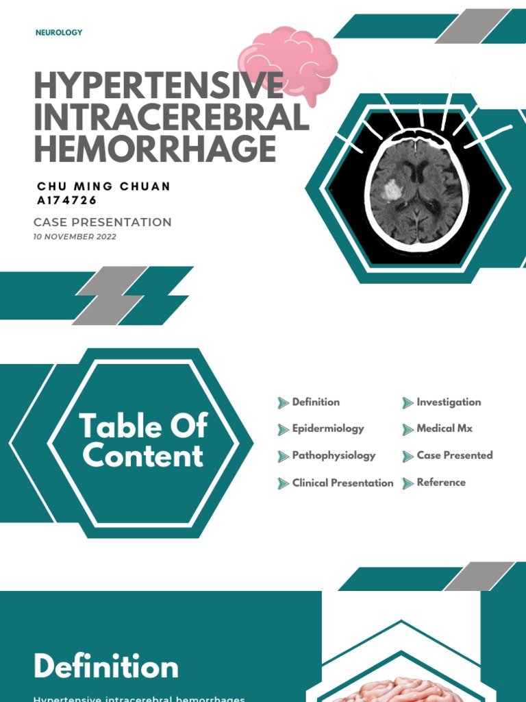 Hypertensive ICH | PDF | Nervous System | Medicine