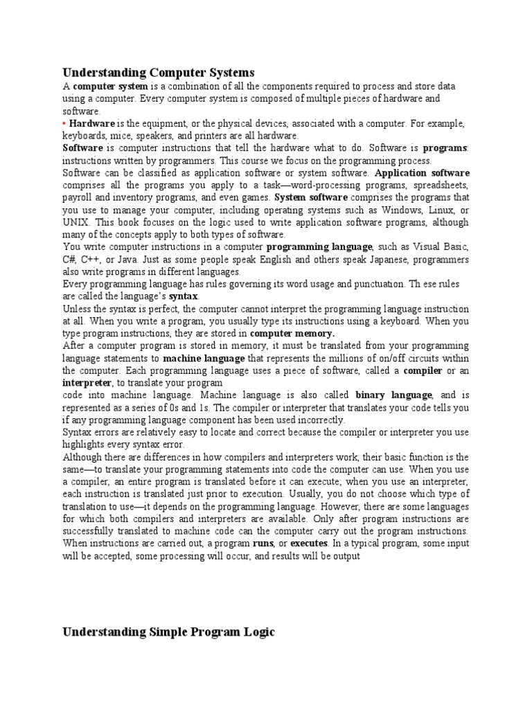 Understanding Computer Systems | Download Free PDF | Computer Program | Programming