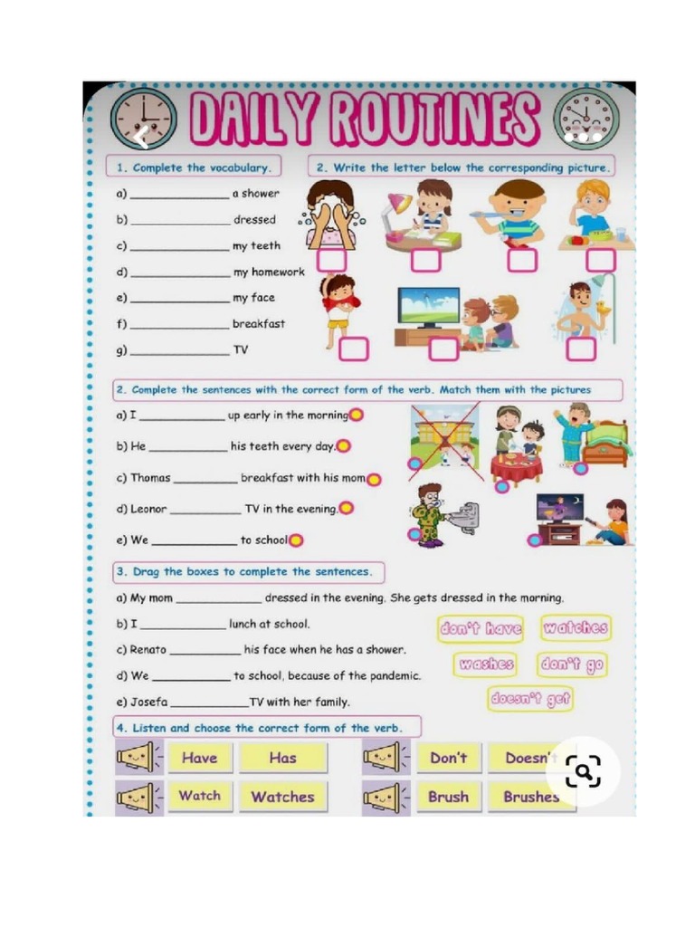 Daily Routines | PDF