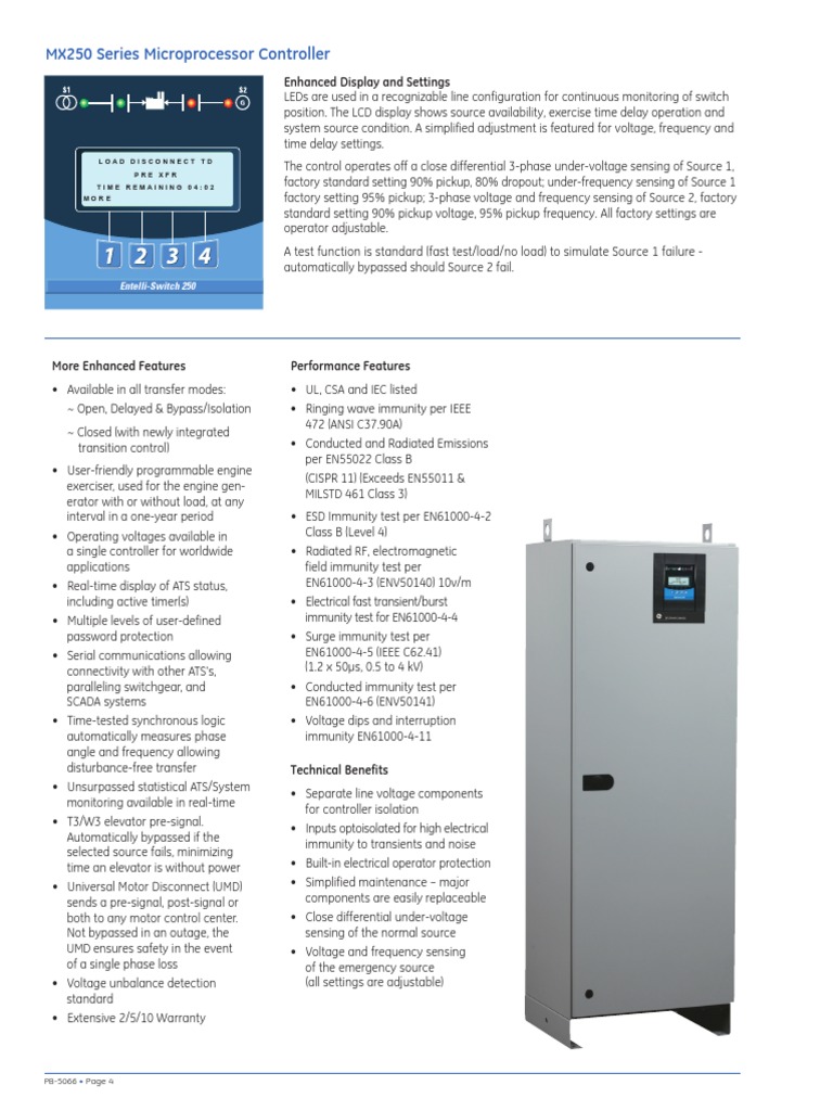 250 Series Microprocessor Controller: Enhanced Display and Settings ...