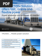 GE TM2500+ Mobile Gas Turbine Overview | PDF | Gas Turbine | Fuels