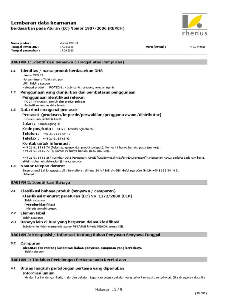 Rhenus OGS 33 | PDF | Sains & Matematika