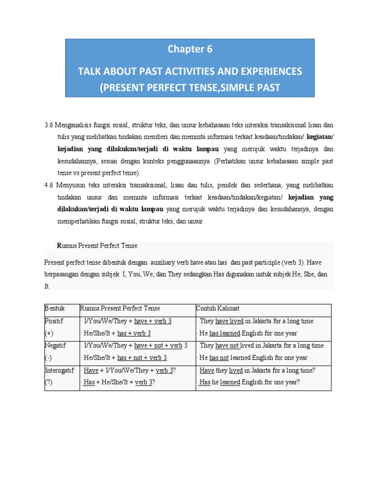 Analisis Tenses dalam Bahasa Inggris | PDF