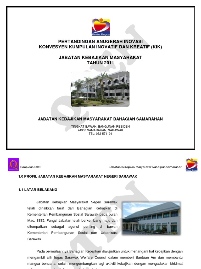 KIK Laporan Kumpulan Kreatif Dan Inovasi | PDF