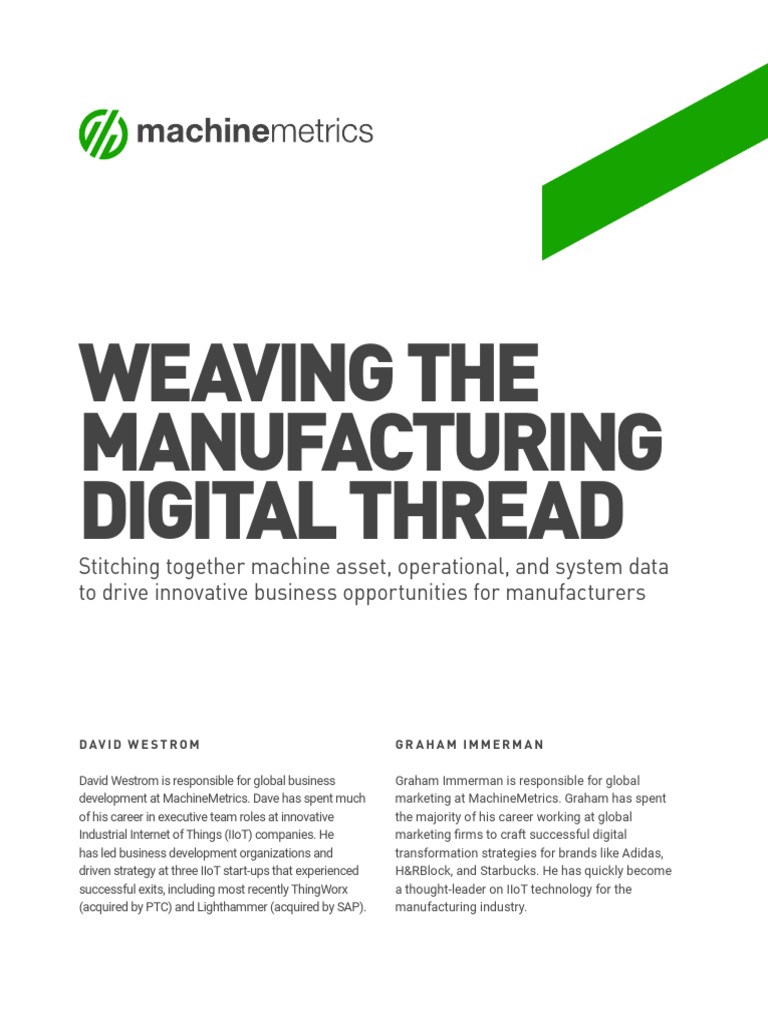 Weaving The Manufacturing Digital Thread White Paper | PDF | Business ...