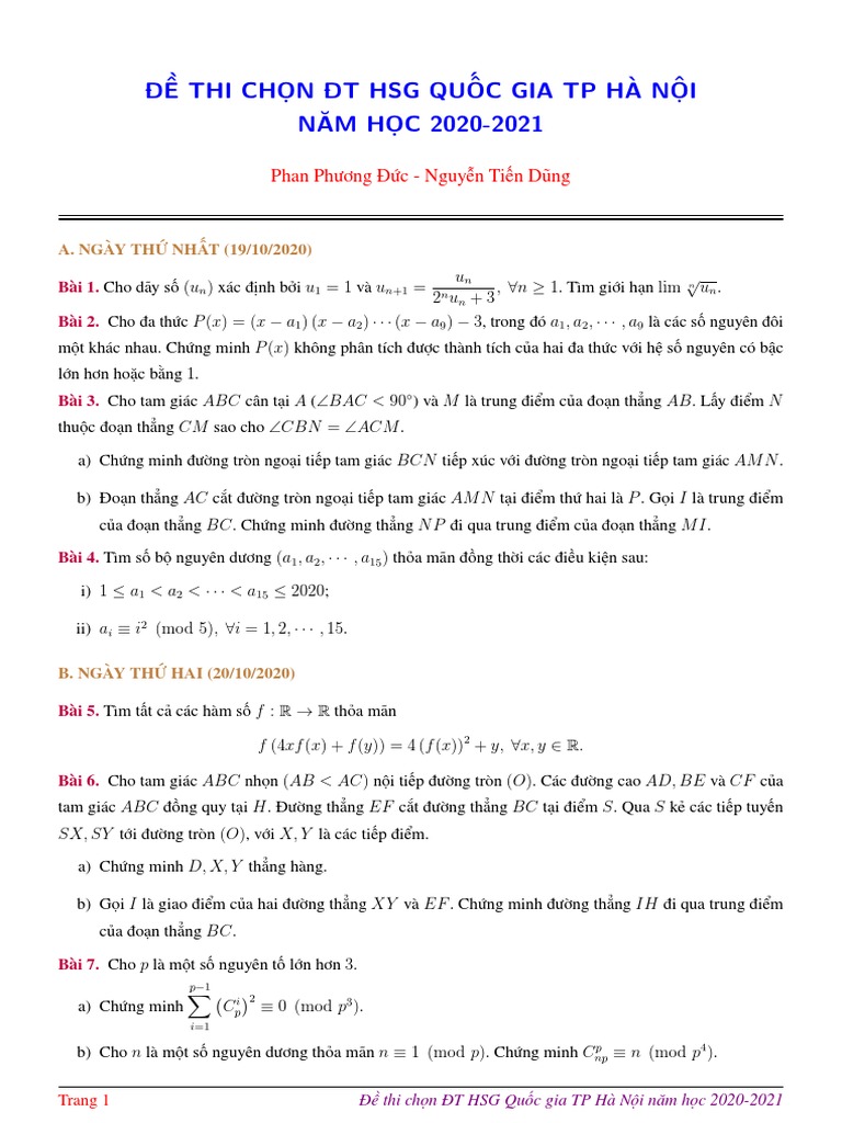 De-Hdg-Hn TST 2020-2021 | PDF