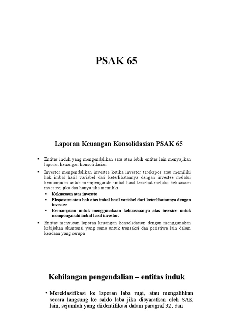 Psak 65 66 | PDF