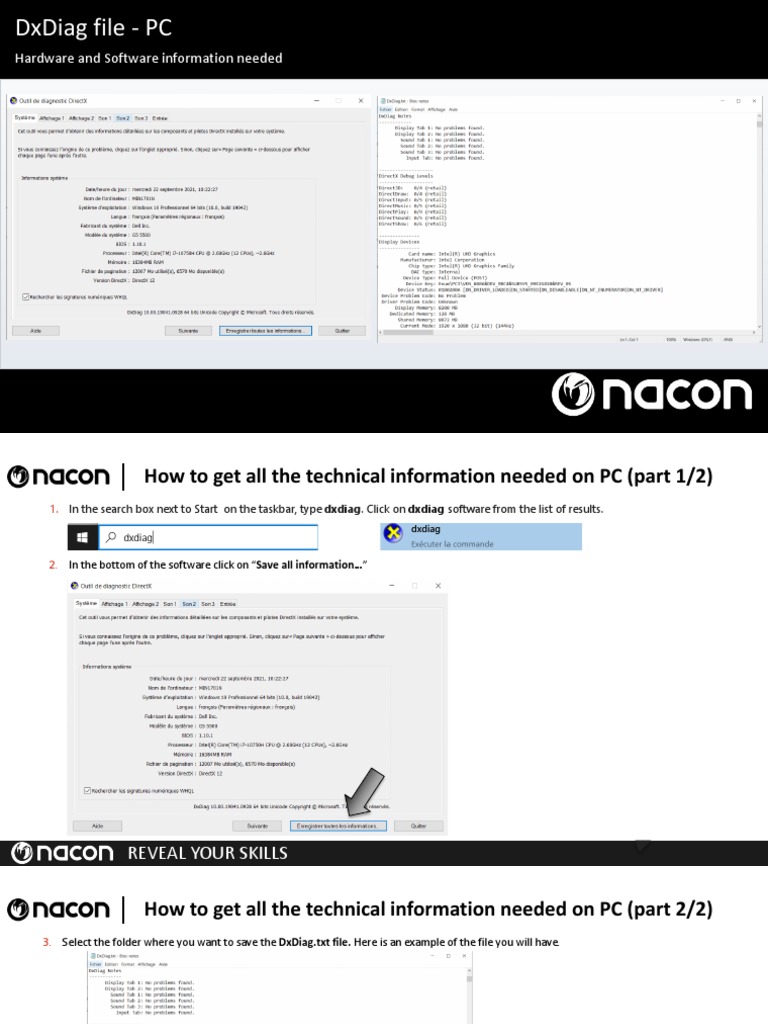DxDiag - How To Get All The Technical Information Needed On PC | PDF