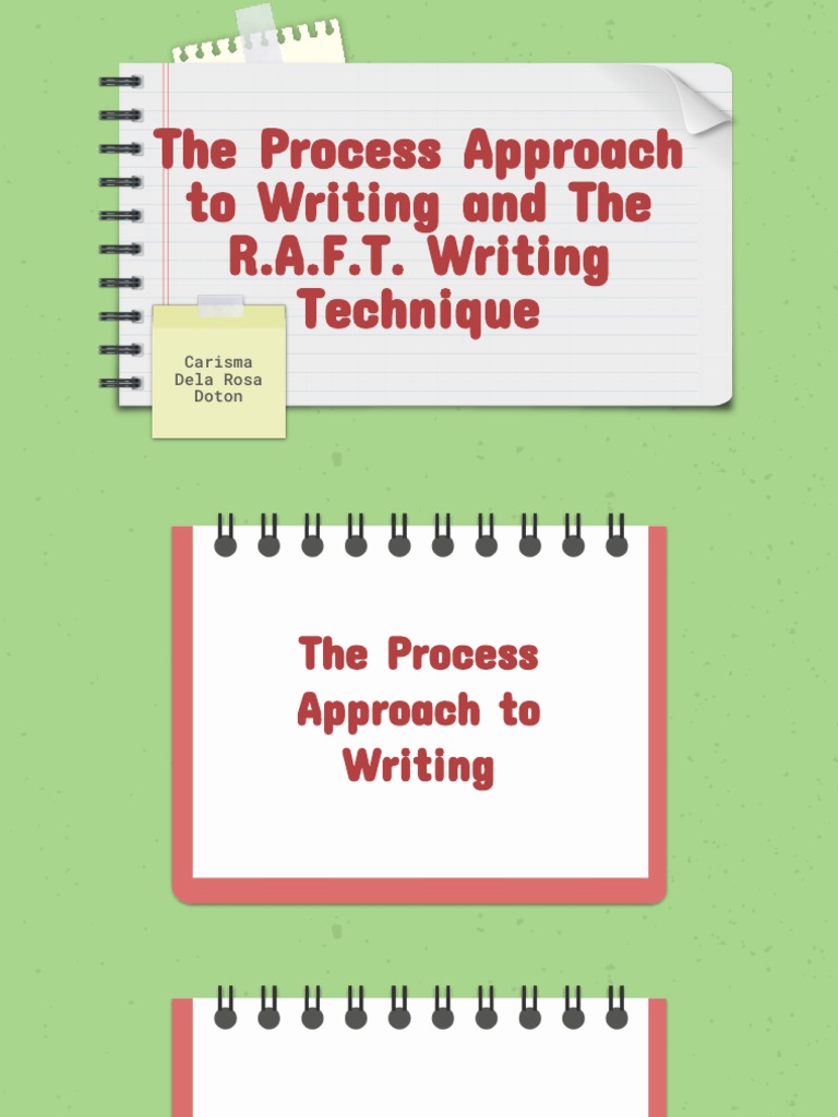 Process Approach To Writing and Raft Writing Technique | PDF | Writing ...