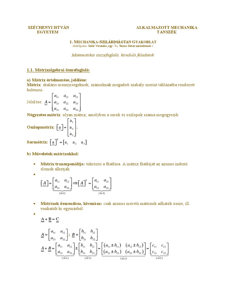 1-Matematika Elmelet | PDF