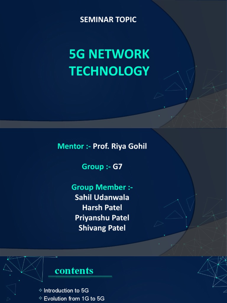 5g Network Technology (Seminar) | PDF | 4 G | Computer Network