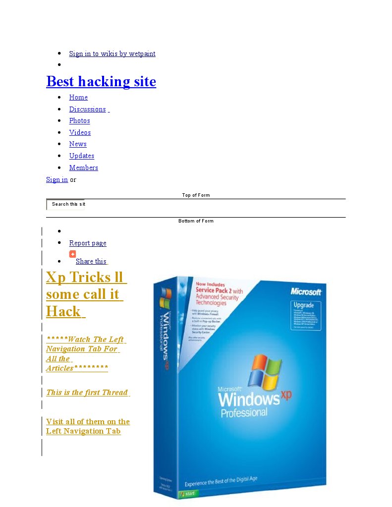 Best Hacking Site: XP Tricks LL Some Call It Hack | PDF | Windows Registry | Icon (Computing)