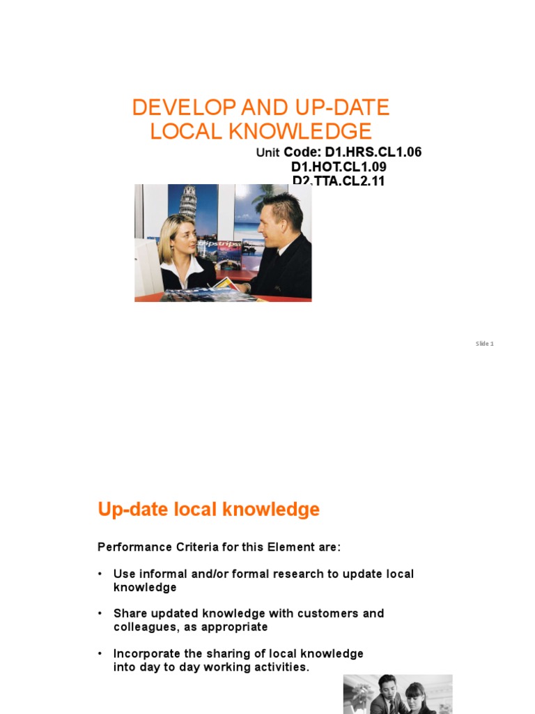 6 Update Local Knowledge | PDF
