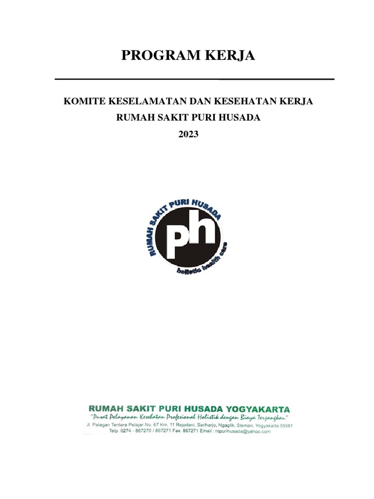 Program Kerja K3RS - 2023 | PDF | Bisnis