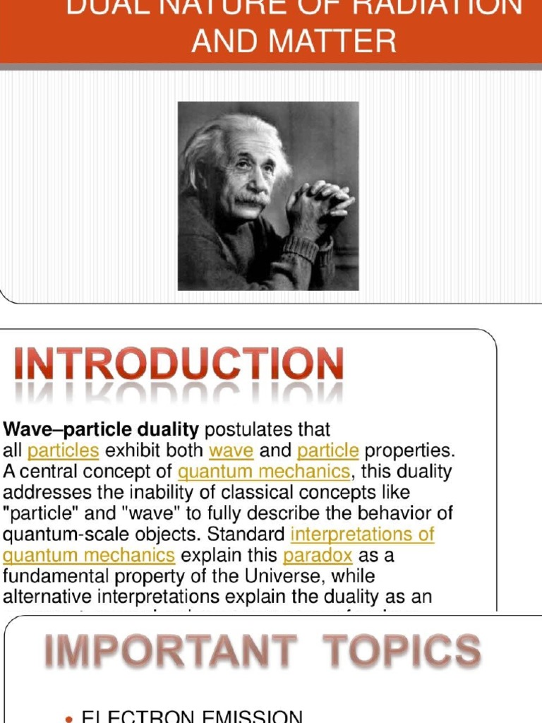 Chapter 11 Dual Nature of Radiation and Matter | PDF