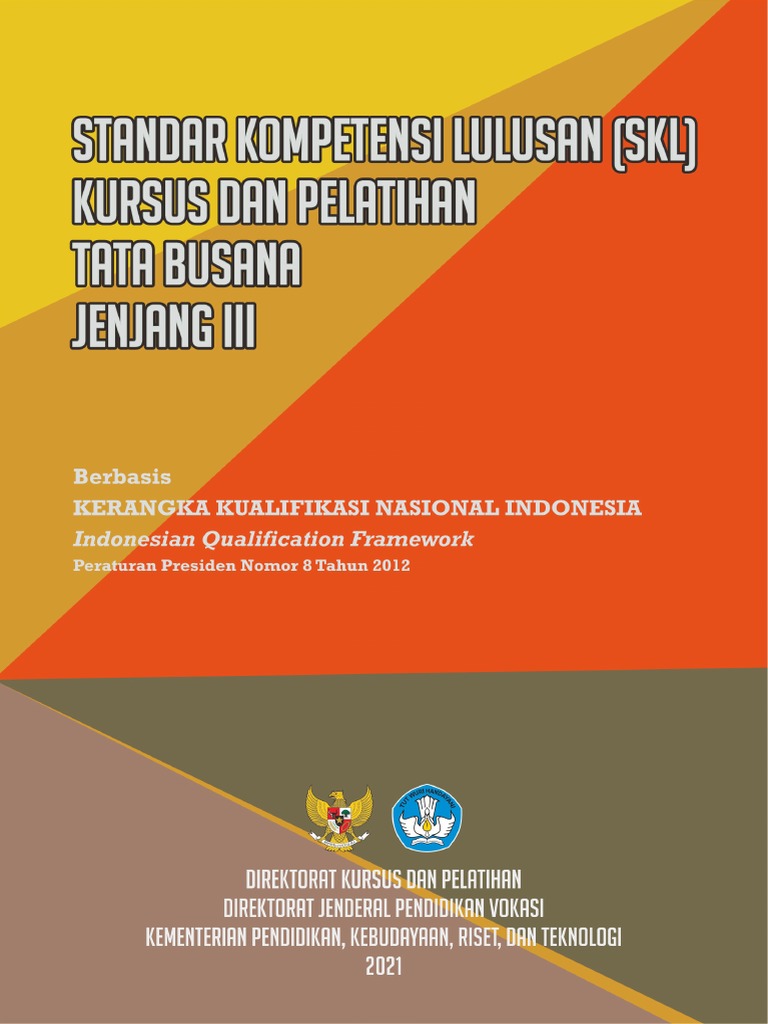 Standar Kompetensi Lulusan Tata Busana | PDF