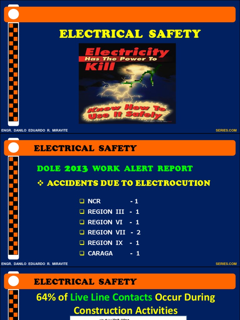Basic Electrical Safety Cebu 1 HR Ka | PDF | Electrical Resistance And Conductance | Electric ...