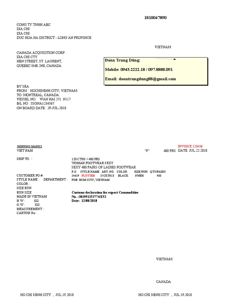 Form Co Full Cac Loai New 6567 | PDF | Ho Chi Minh City | Vietnam