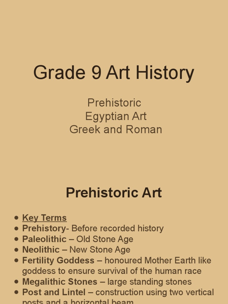 Grade 9 AY Art History | PDF