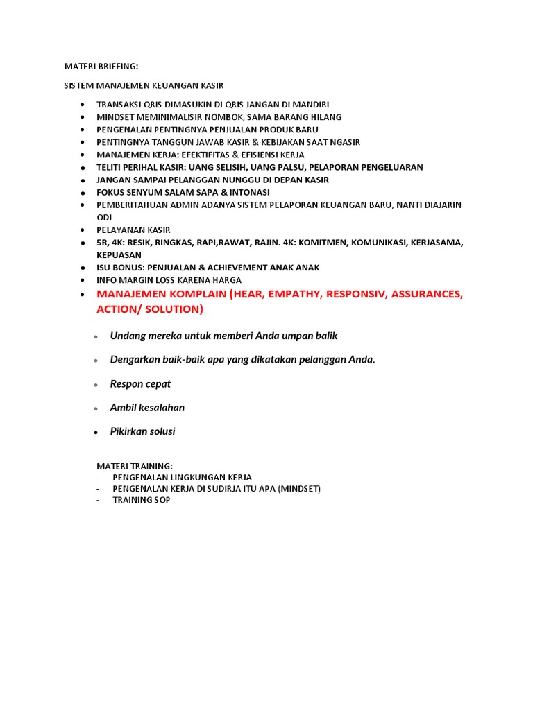 Materi Briefing Pdf