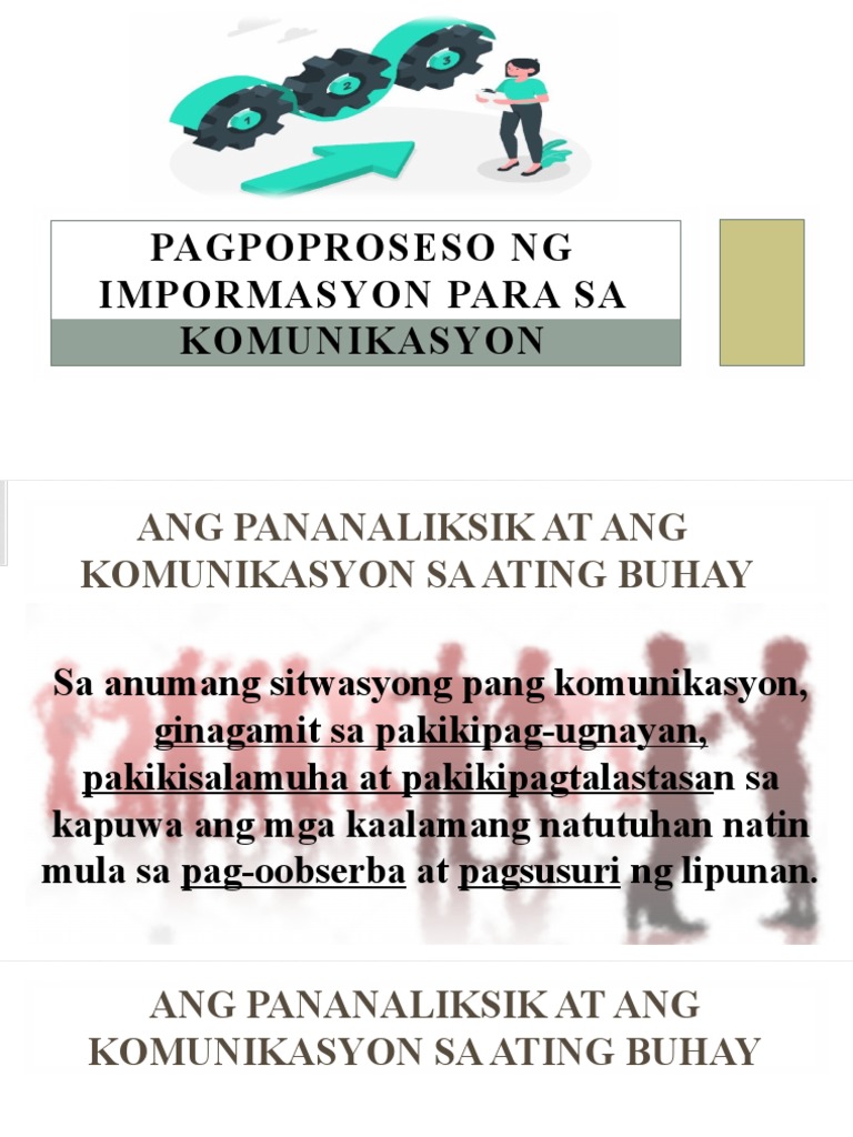 Paksa # 3-Pagpoproseso NG Impormasyon para Sa Komunikasyon | PDF