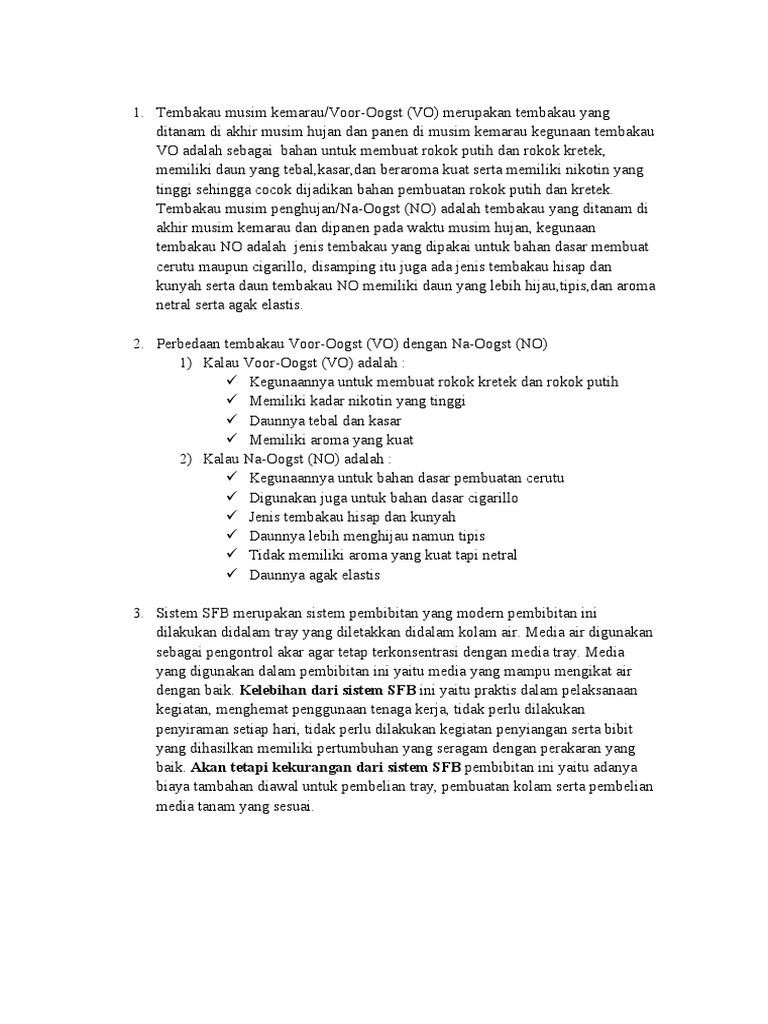 Jawaban Uts Besok Tembakau | PDF