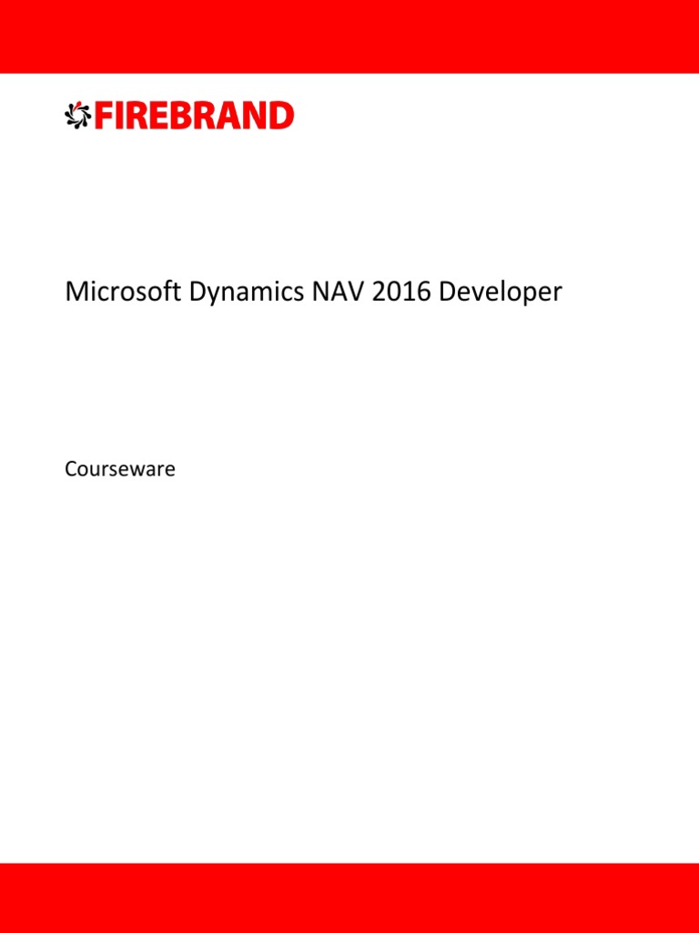 Dynamics Nav 2016 Developer | PDF | Application Software | Parameter (Computer Programming)