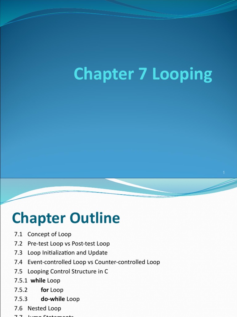 Chapter 07 - Looping (Student) | PDF | Control Flow | Computing Chapter 07 - Looping (Student) | PDF | Control Flow | Computing