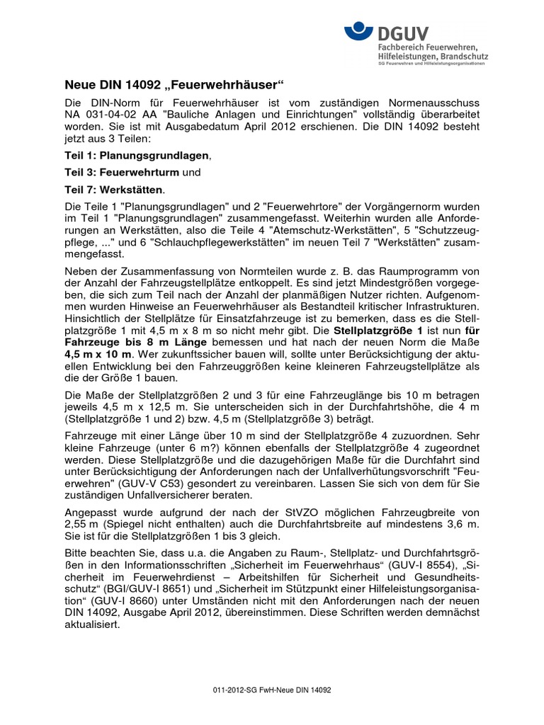 FwH-Neue DIN 14092 | PDF