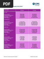 Cips Exam Timetable | PDF