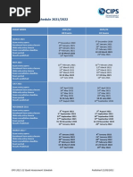Cips Exam Timetable | PDF