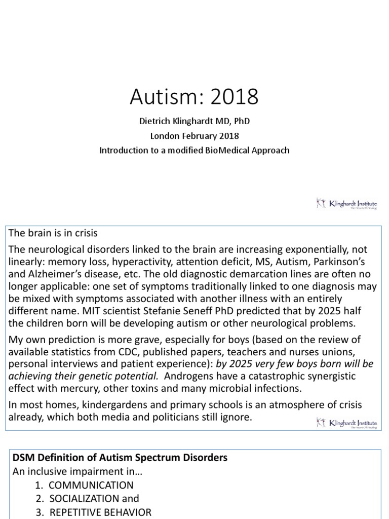 Dokumen - Tips - Autism 2018 Klinghardt Institute Autism 2018 Dietrich ...