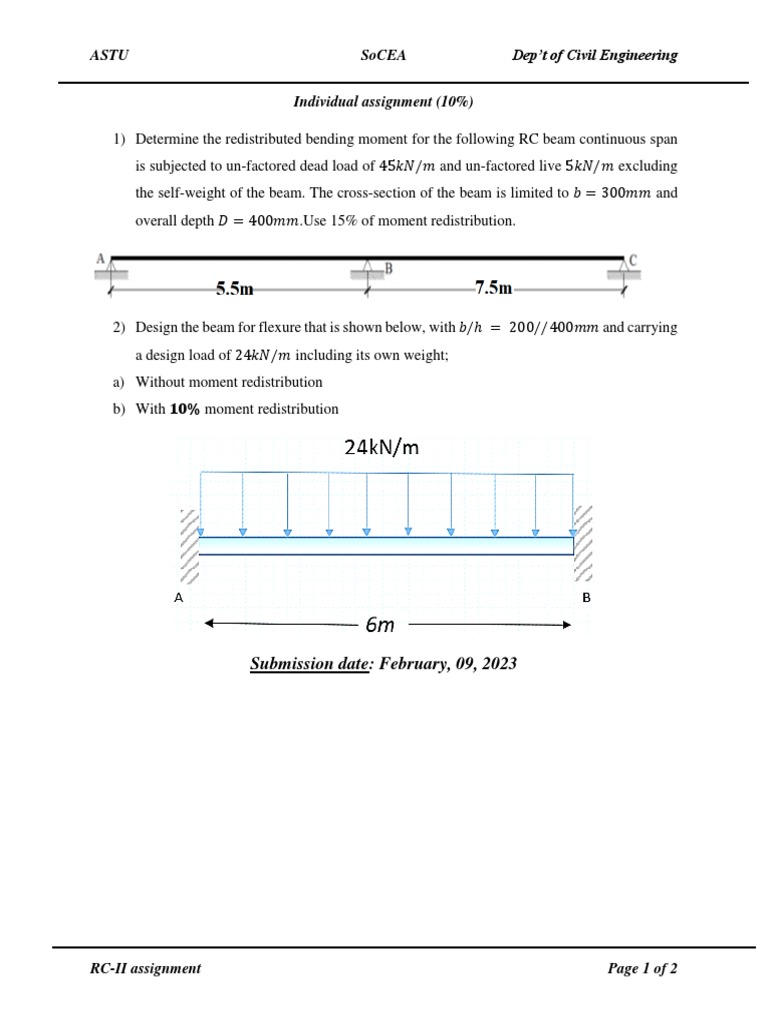 RC II Assignment | PDF